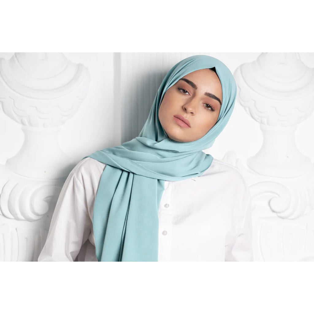 Hijab Georgette Verde Agua | Ayna Design – AYNA DESIGN