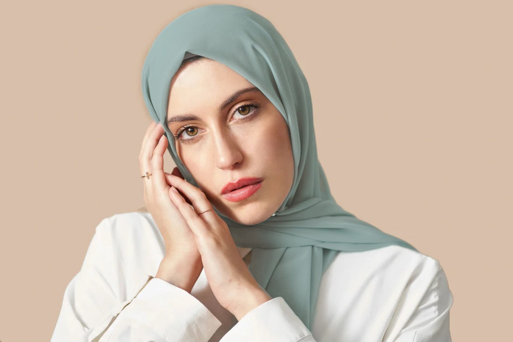 Hijab Azul Celeste | Ayna Design – AYNA DESIGN