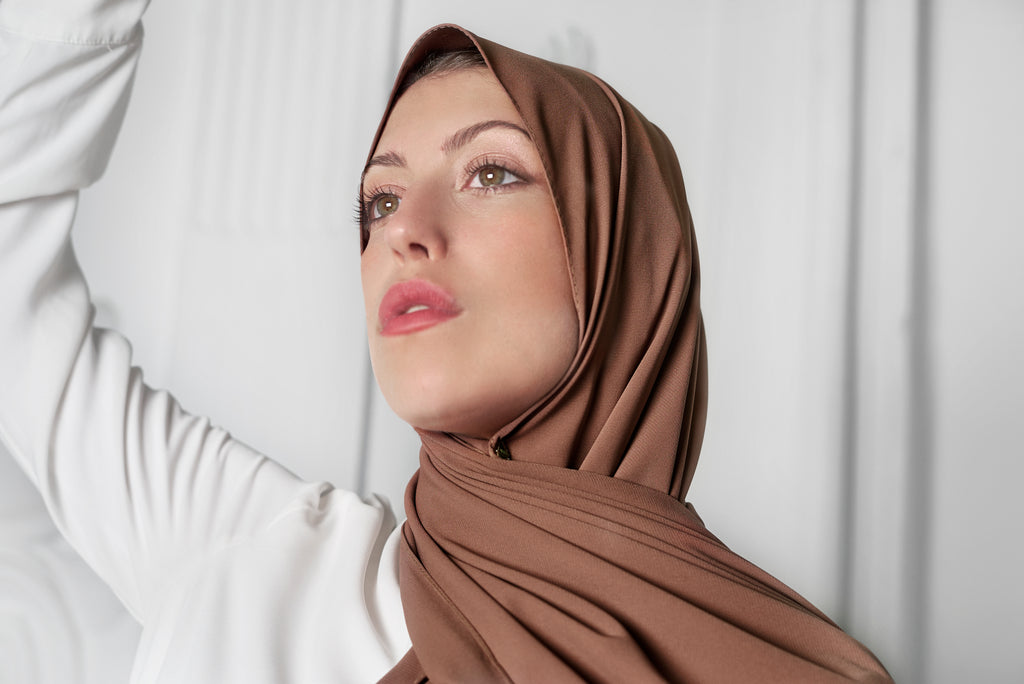 Hijab Georgette Caramelo | Ayna Design – AYNA DESIGN